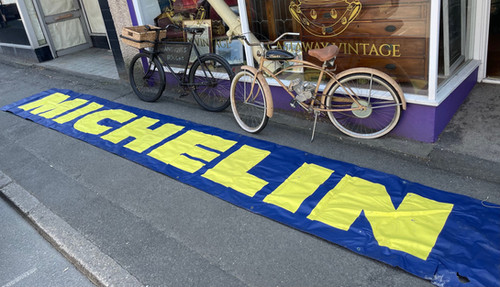 Original TT Michelin circuit banner | Castaway Vintage