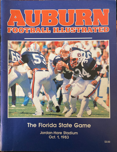 1983 Auburn vs Florida State Football Program | Auburn Source