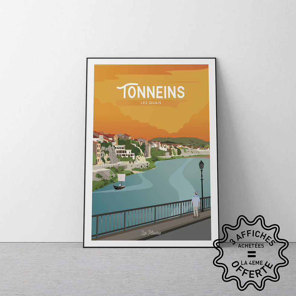 Affiche de Tonneins dans le Lot-et-Garonne | lamixerie