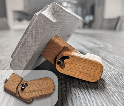 Adjustable Desktop Plaque Stand (Multiple Sizes Available) - Red Oak ...