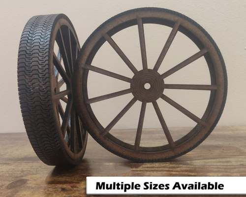 Wheels with hard Tread, Wood Composite material, 1/8 thick side walls ...