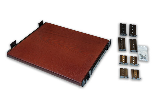 Solid Red Oak Keyboard Tray, Extra Deep (14 in x14 in), Bombay Mahogany ...