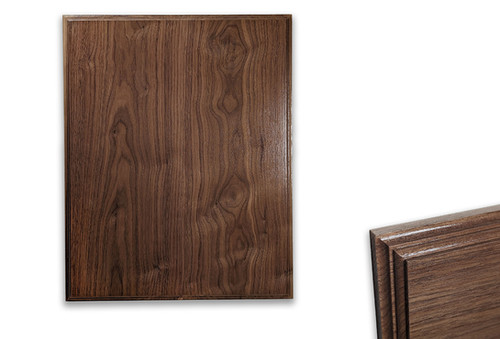 Walnut Plaque 16x20 inches, 1/2 inch wide Classical edging, Gloss ...