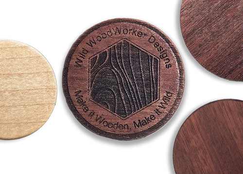 Wooden Challenge Coins (Customized) | Wild Woodworker