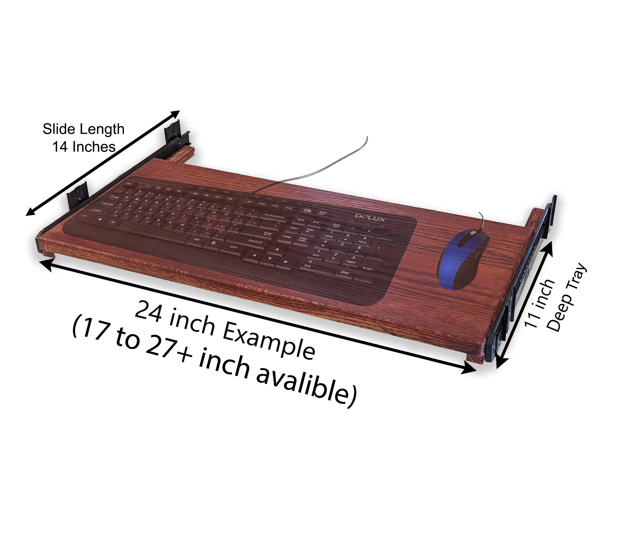 bombay-mahogany-oak-keyboard-tray-custom-wooden-keyboard-tray-slide