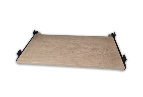 White Oak Sliding keyboard tray, under desk mounted, Unfinished | Wild ...