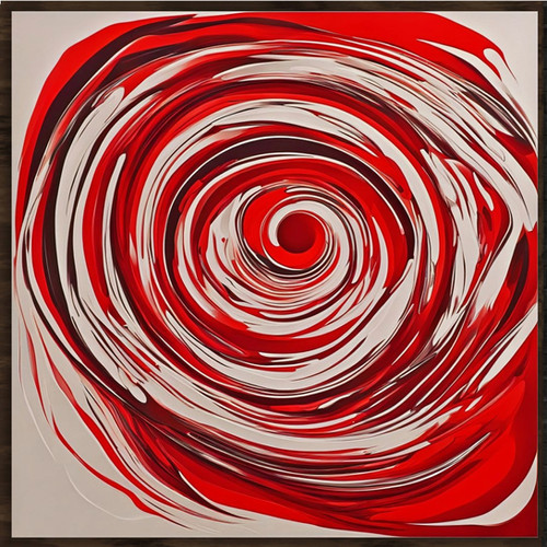 "RED CYCLONE" | Voulez Art abstract wall art work home decor design