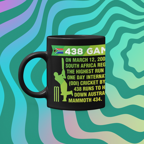 438 Game Classic Mug | South Africa Australia Cricket | Protea Nostalgia | Braai | Braaininja
