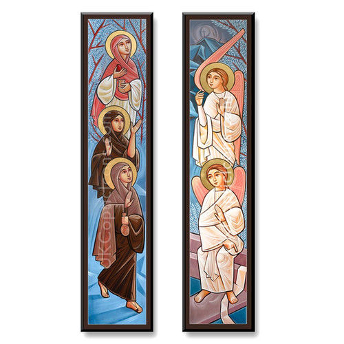 The Women and the Angels at the tomb (pair of 2 prints) | UK Coptic Icons
