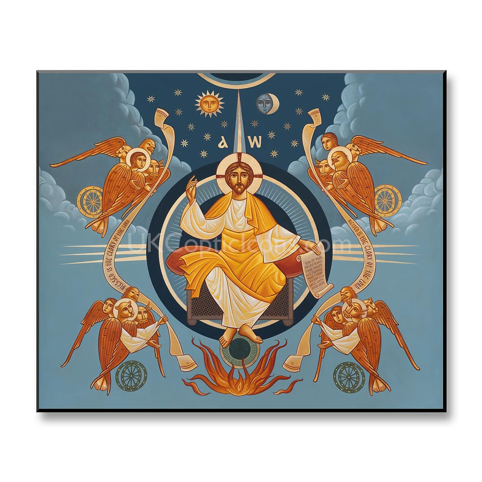 Pantocrator 4 (Vision of Ezekiel 1-3) | UK Coptic Icons