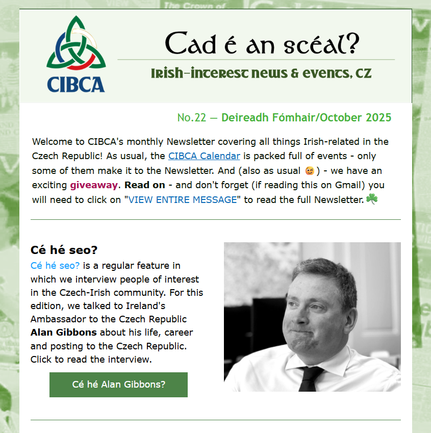 ☘️Cad é an Scéal? October 2025
