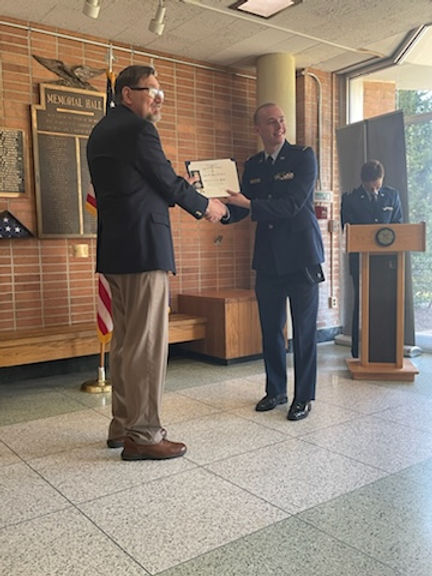 ROTC Award to Jaden Keirn