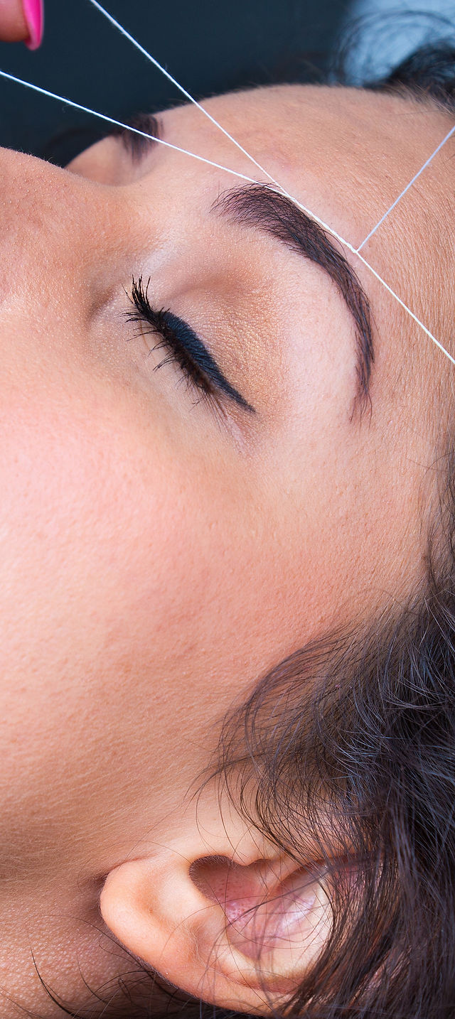 unique eyebrows threading center