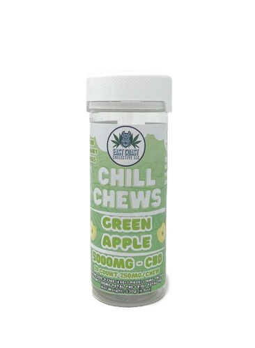 "HIGH DOSE CHILL CHEWS" CBD & THC GUMMIES: GREEN APPLE ...