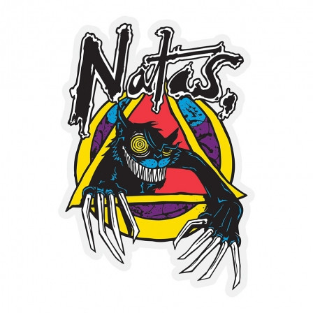 Natas Evil Cat Sticker | smaeurope