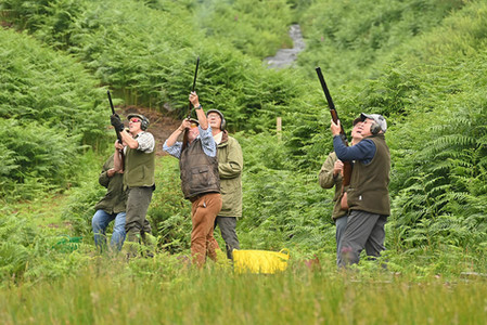 Clay pigeon shooting in Scotland | Logiealmond Estate | Simulated game ...