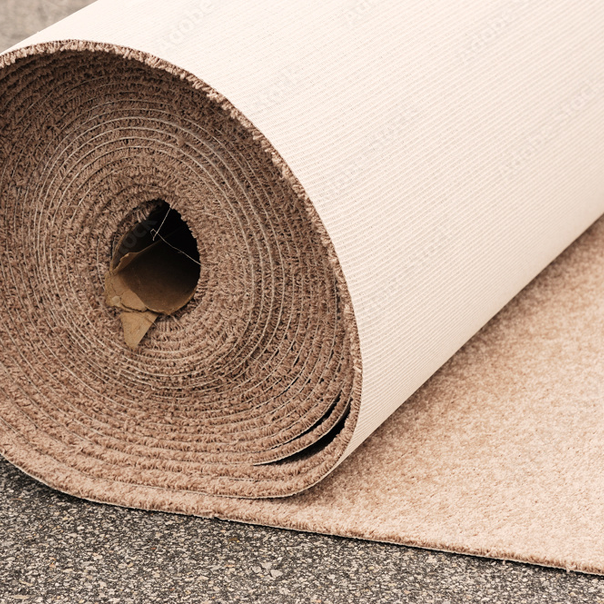 Stable, mildew-resistant floor and carpet backing