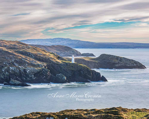 Ardnakinna Lighthouse, Bere Island, Beara, West Cork looking out to ...