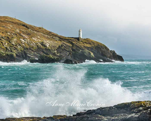 Ardnakinna Lighthouse, Bere Island Beara West Cork from Dunboy, making ...