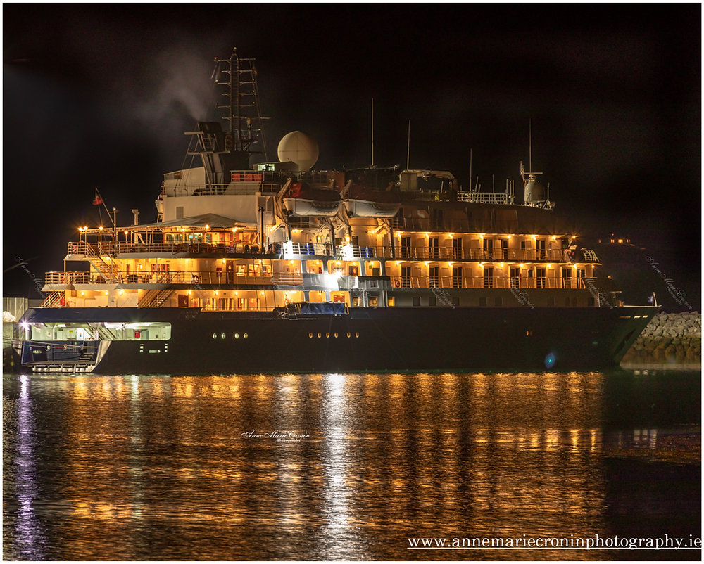 Cruise ship MS Island Sky docked in Castletownbere, Beara, West Cork