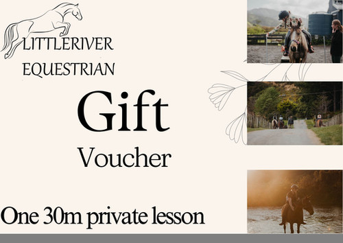 30m Private lesson Gift voucher | Littlerivereq