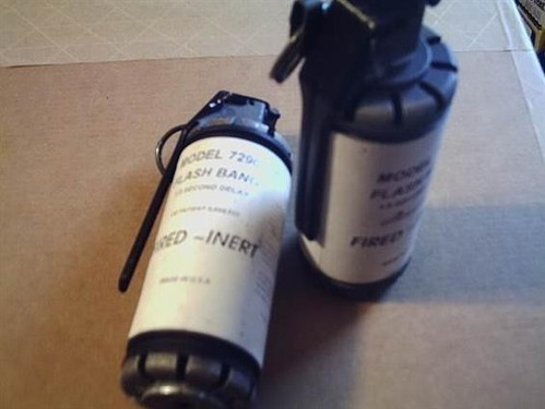 police fired inert flash bang stun grenade | swissnation