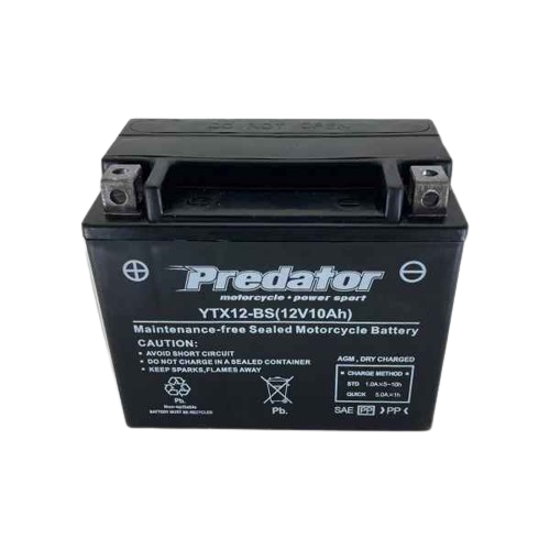 Predator Heavy Duty Motorcycle Battery YTX12-BS | Motorsport Batteries
