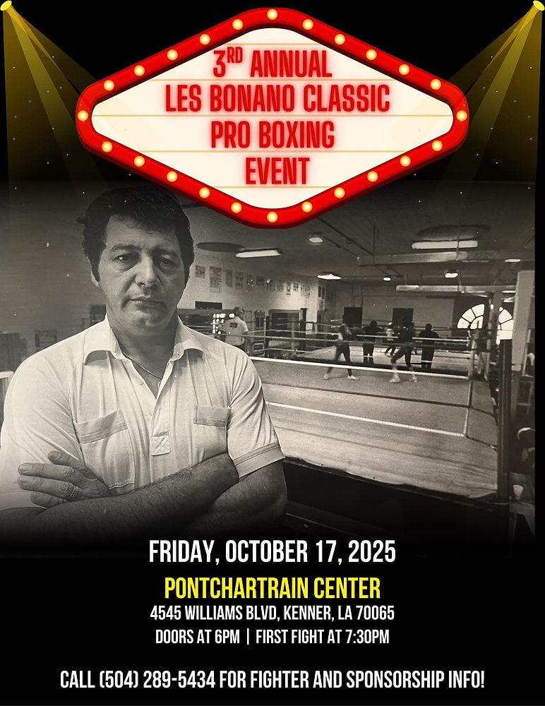 The Tradition of Boxing Lives On in Kenner - Les Bonano Classic Pro ...