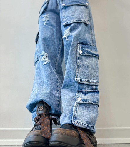 Distressed Cargo Denims ⭐⭐⭐⭐(731 Reviews) | Paper Castle India