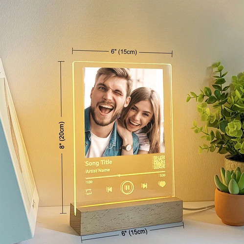 Custom LED Spotify Music Plaque | Paper Castle India