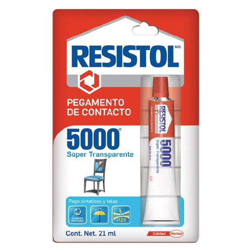 TUBO DE 21 ML RESISTOL 5000 SUPER TRANSPARENTE | SUPER MATERIALES