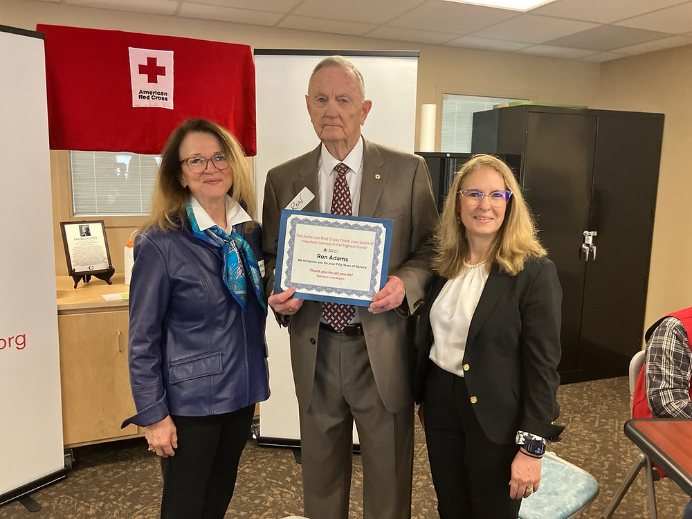 Celebrating Ron Adams: 50+ Years of Dedication to the American Red Cross