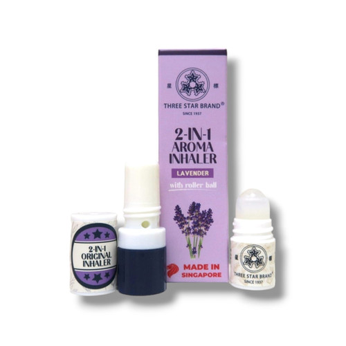 TSB 2-in-1 Aroma Inhaler (Lavender) (2ml) | Three Star Brand