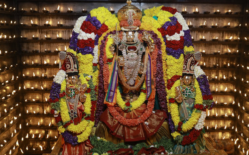 Sahasra Deepa Alankara Seva | Saligrama