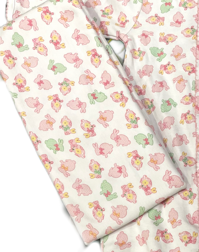 Pink Bunny Magnolia Baby Blanket | Lulubelle