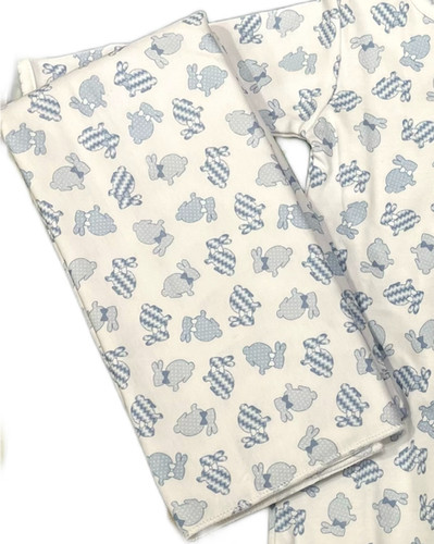 Blue Bunny Magnolia Baby Blanket | Lulubelle