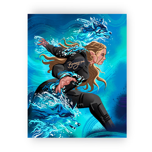 Feyre's Water Wolves Print | Bronwyn.psd Shop