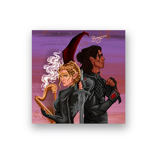 Cassian & Nesta Print | Bronwyn.psd Shop