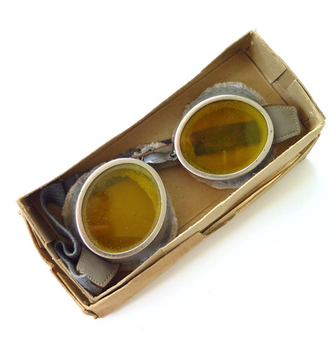 WW2 British Round Army MT Goggles with Box | Reds Militaria