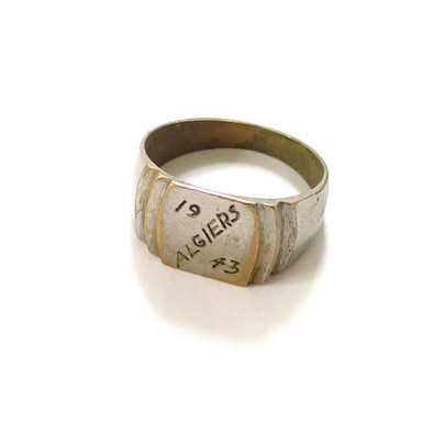 WW2 Trench Art Ring - ALGIERS 1943 | Reds Militaria