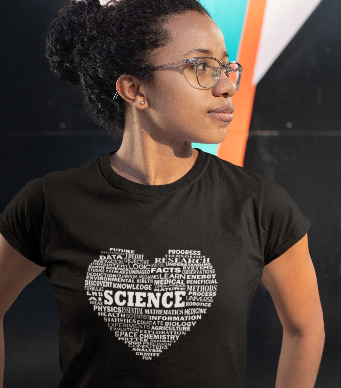 Science Heart Word Cloud