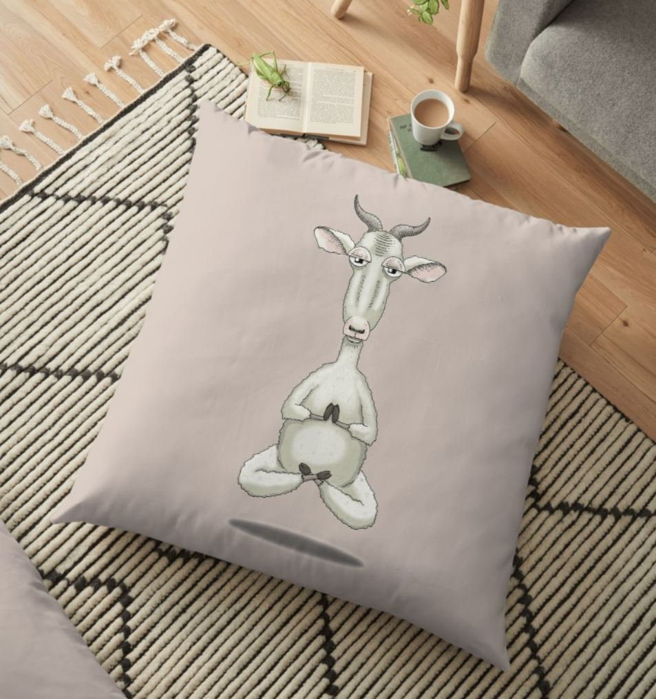 Zen Goat Meditating