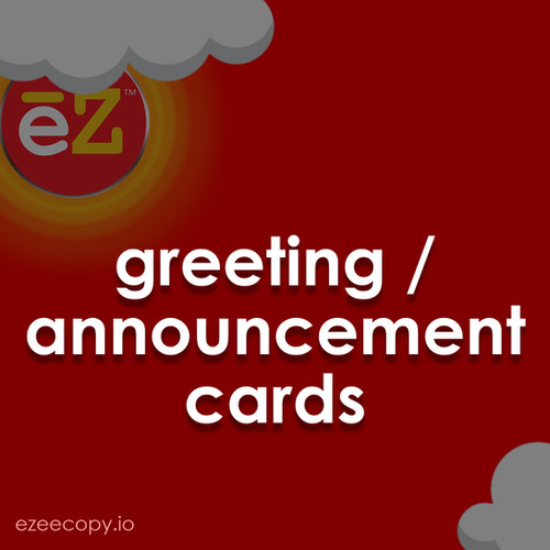 Greeting / Announcement Cards | ezee.network