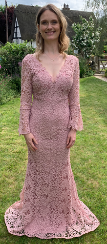 Vintage Rose Formal Lace Maxi Dress | Sheque