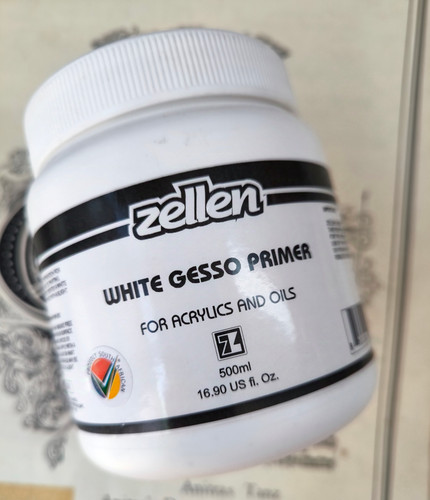 White gesso primer - 500ml | Secretaire