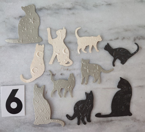 Embossed die-cut shapes, 30 pieces - Mixed pack | Secretaire