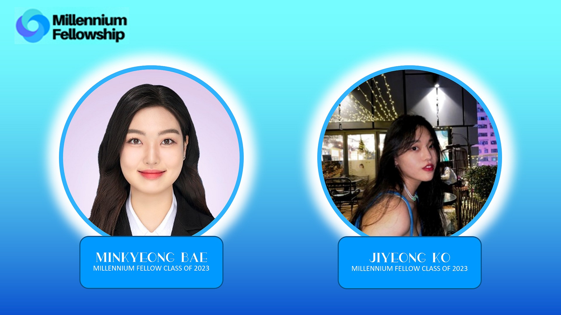 Two of our SFT students, Minkyeong Bae and Jiyeong Ko, have been awarded the 2023 UN Millennium ...