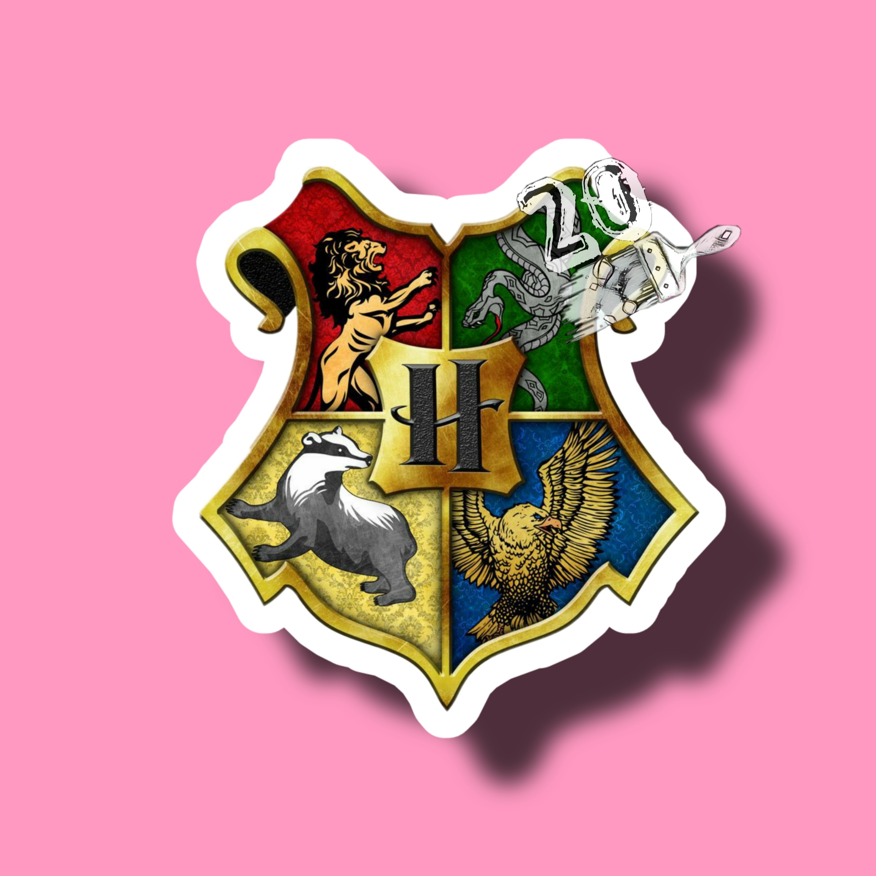 Hogwarts Houses Stickers Paper Stickers, Labels & Tags Stickers etna.com.pe