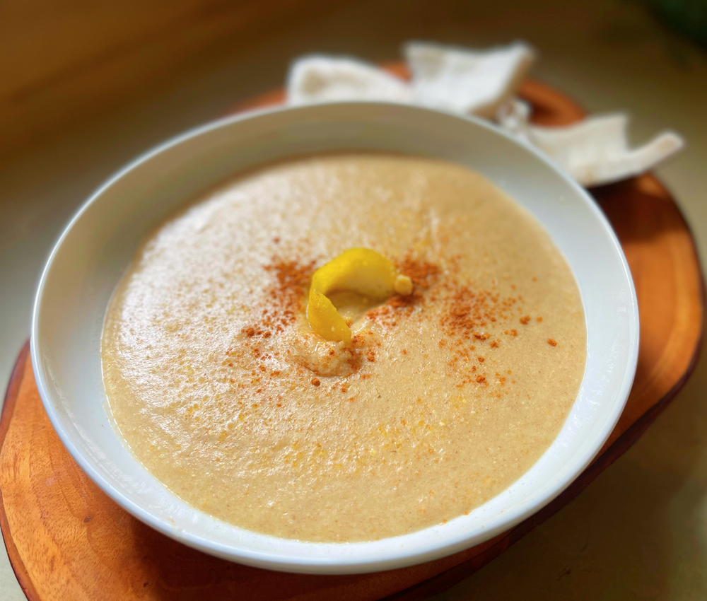 Crema de maíz con Leche de Coco