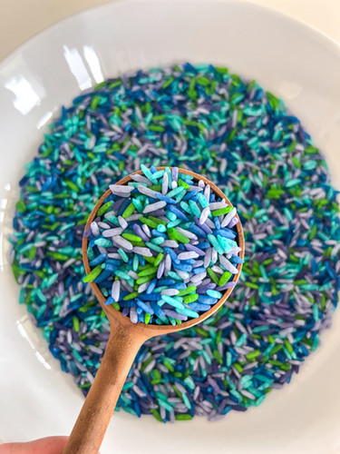 Coloured Rice | The Sensory Way